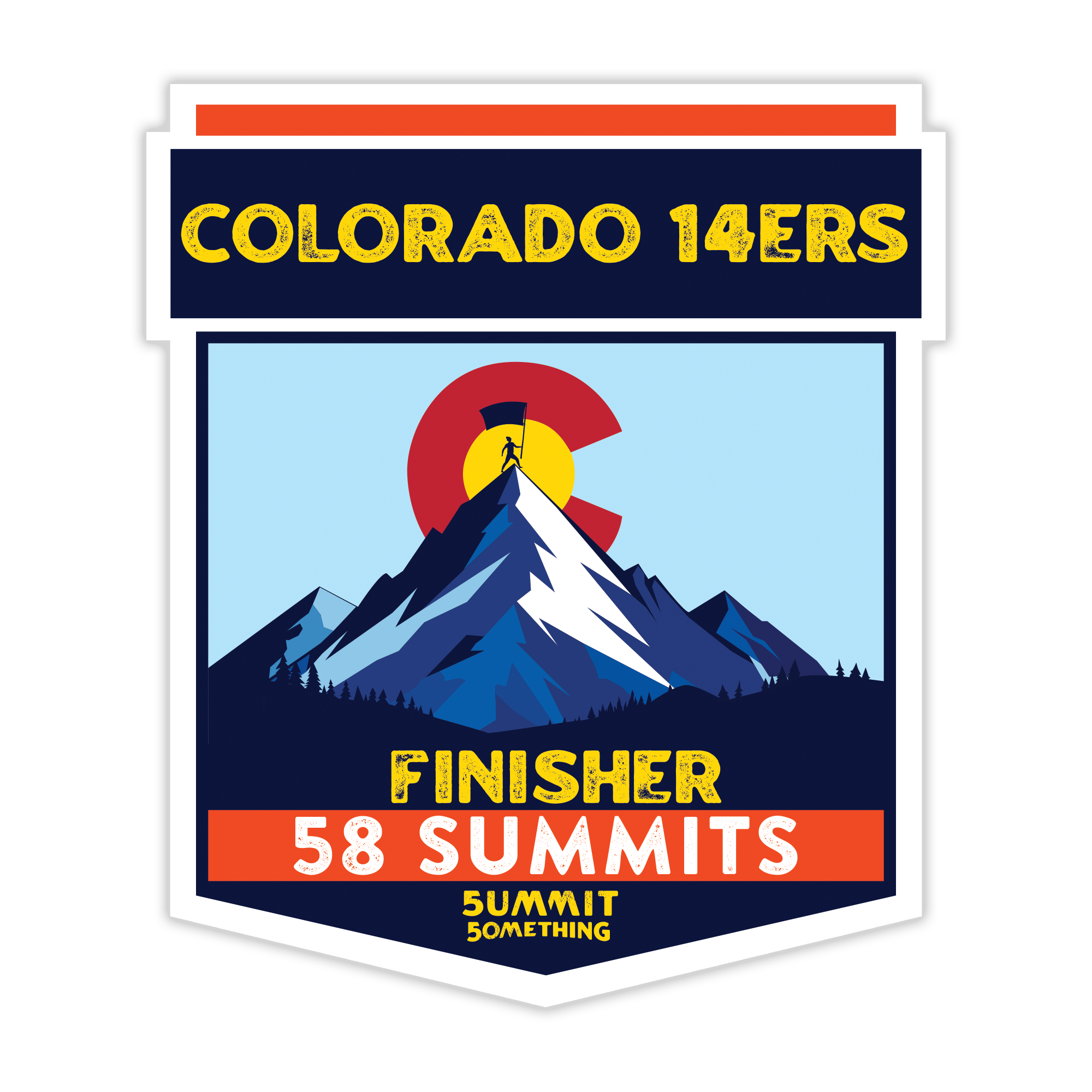 Colorado 14ers Finisher Sticker – Summit Something