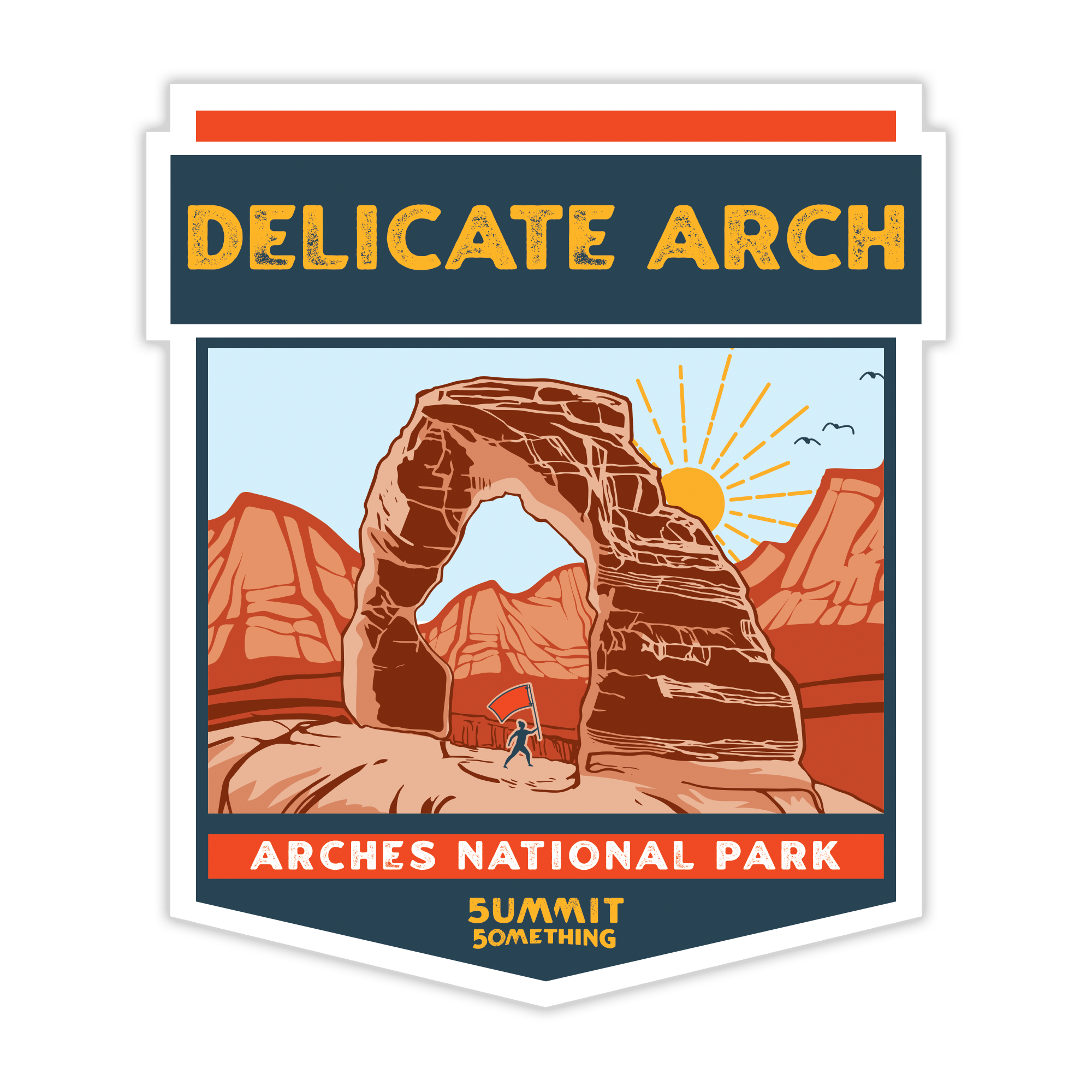 Delicate Arch Arches National Park Sticker – Summit Something