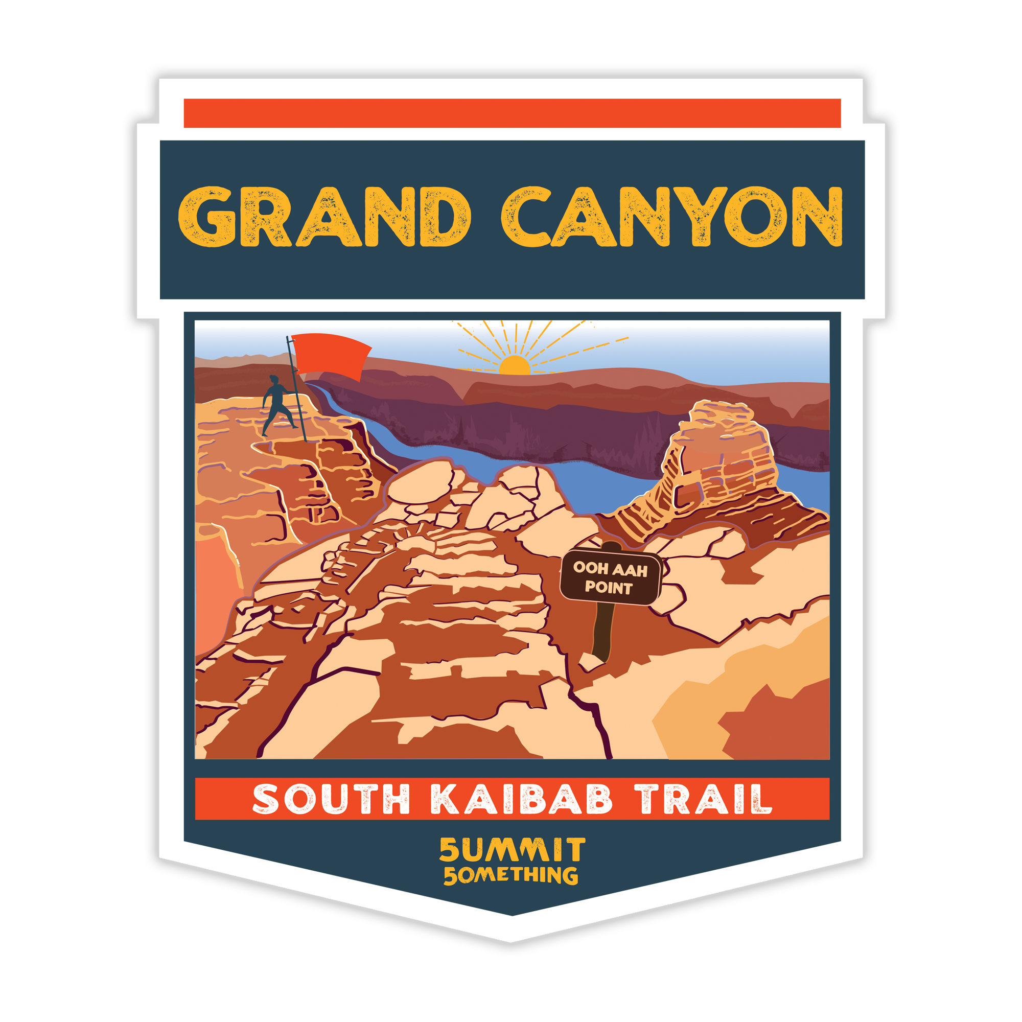Grand Canyon South Kaibab Trail Sticker – Summit Something