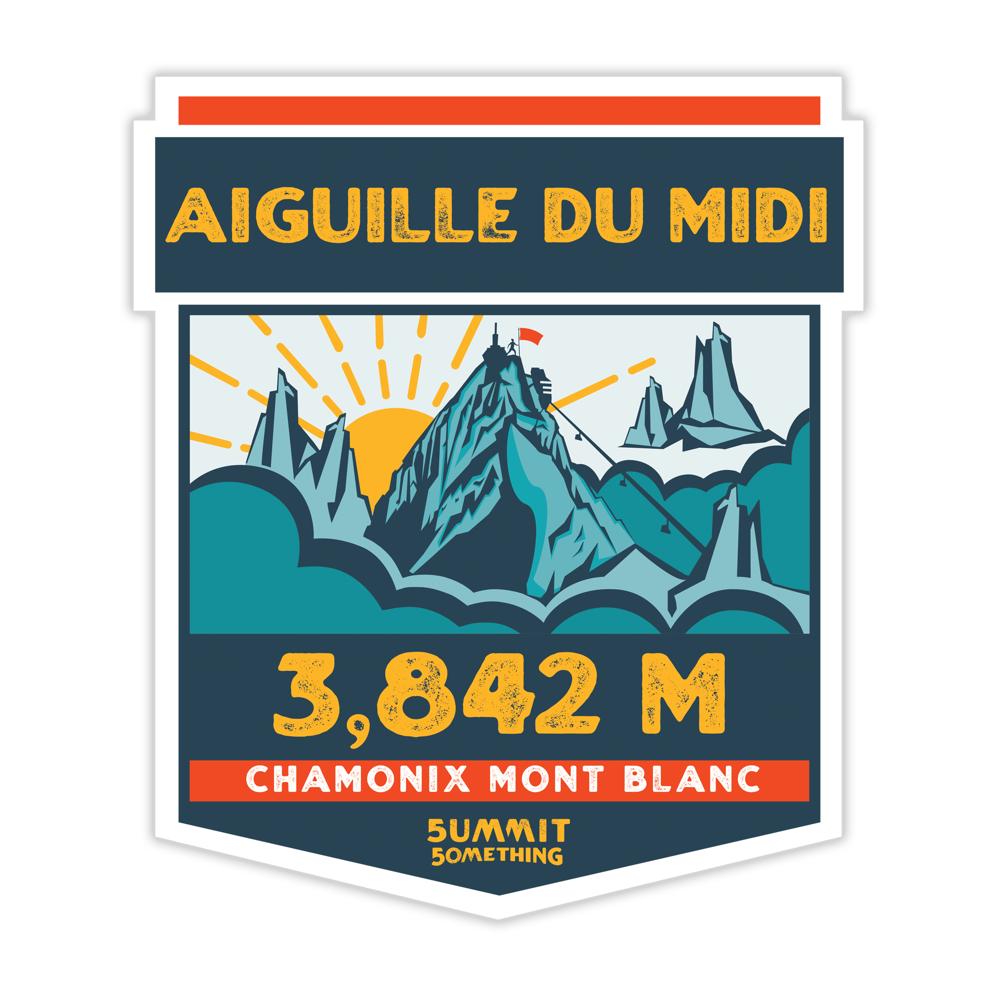 Aiguille Du Midi Sticker – Summit Something