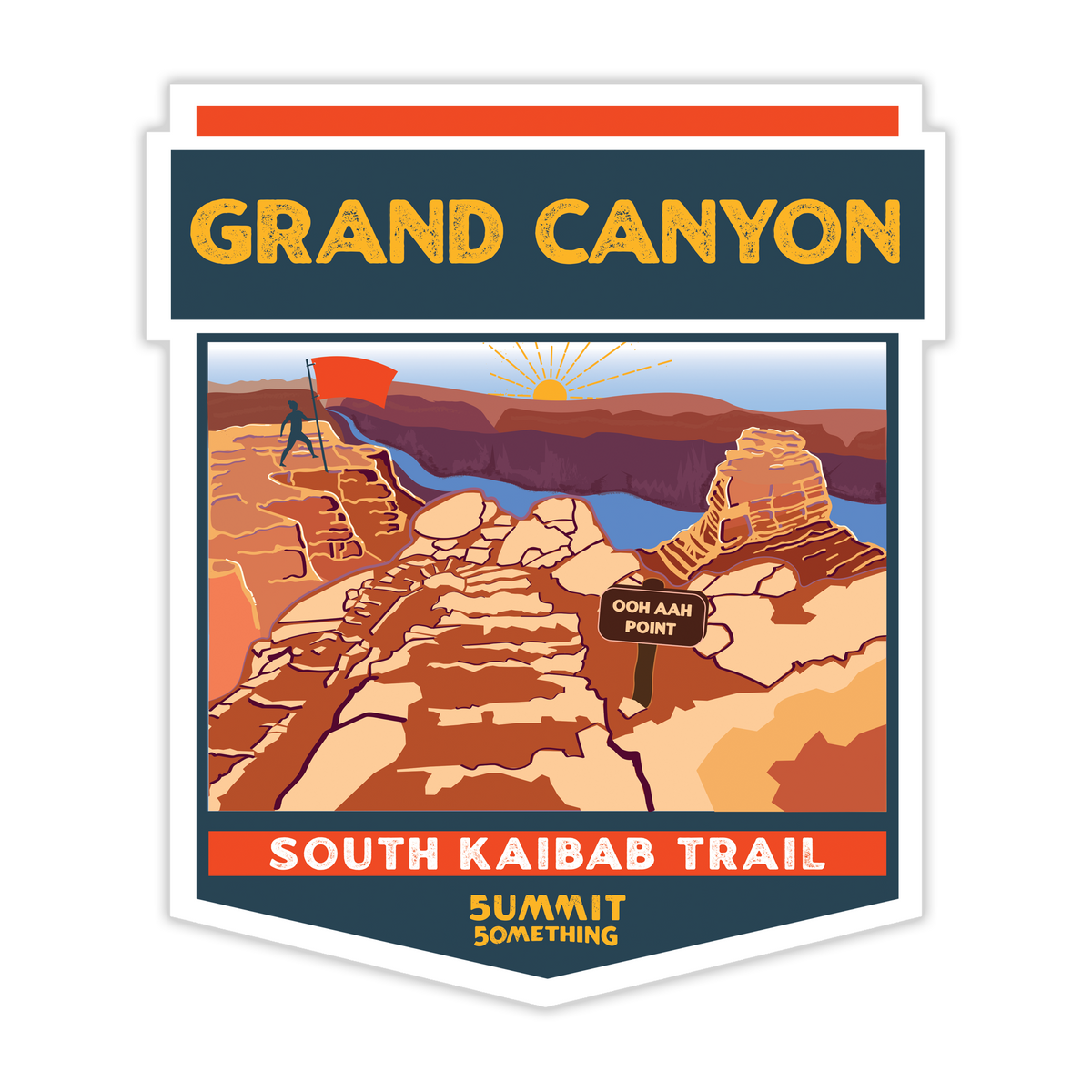 Grand Canyon South Kaibab Trail Sticker – Summit Something