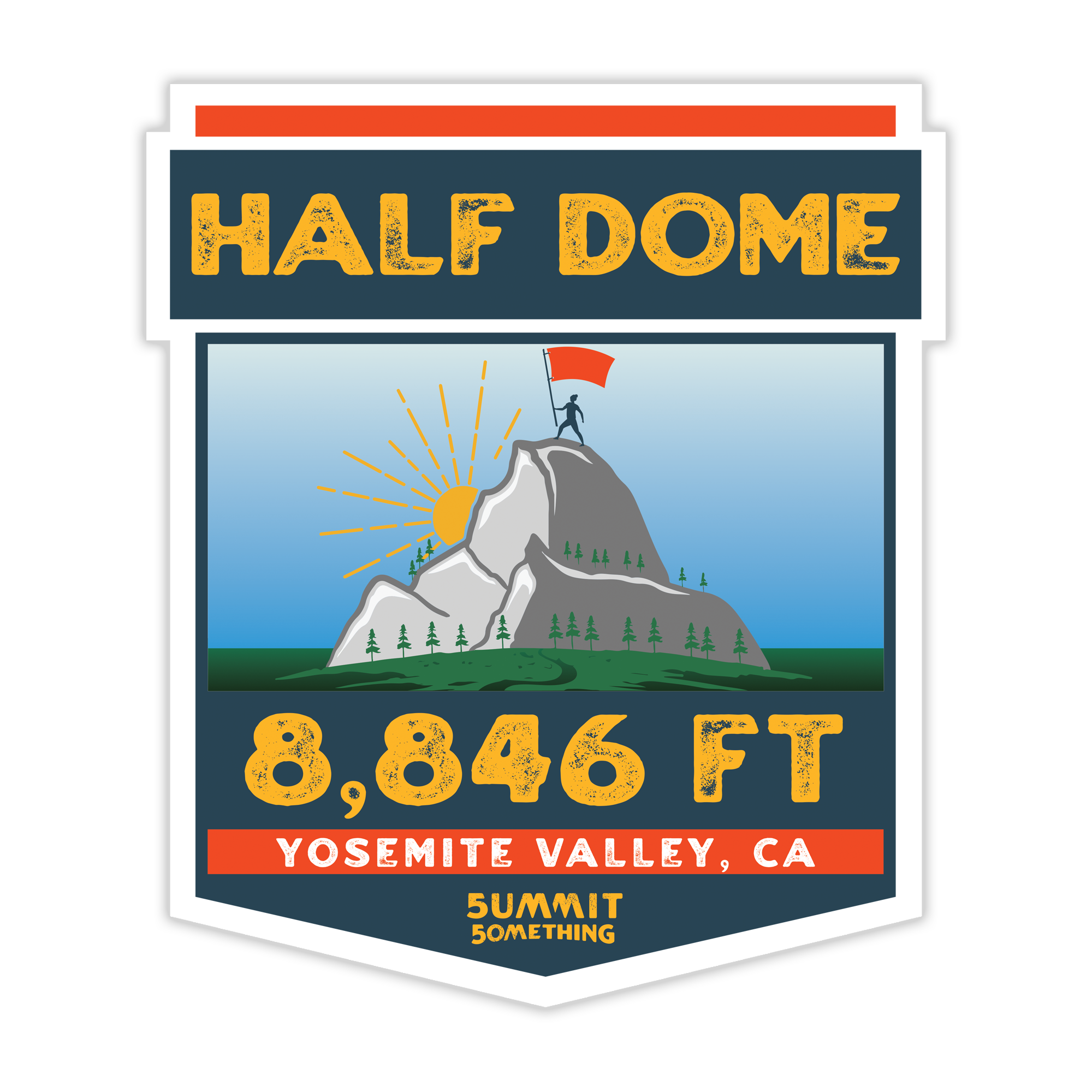 Half Dome Sticker – Summit Something